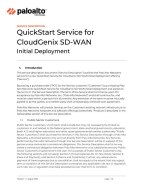QuickStart Service for CloudGenix SD-WAN - Palo Alto Networks